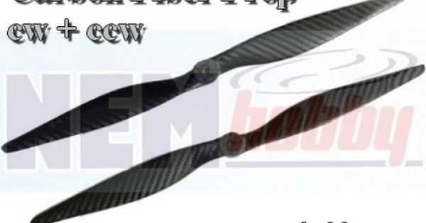 GemFan 15x5.2" Carbon Fiber Propellers Set -CW/CCW, Gemfan, Two Blades ...