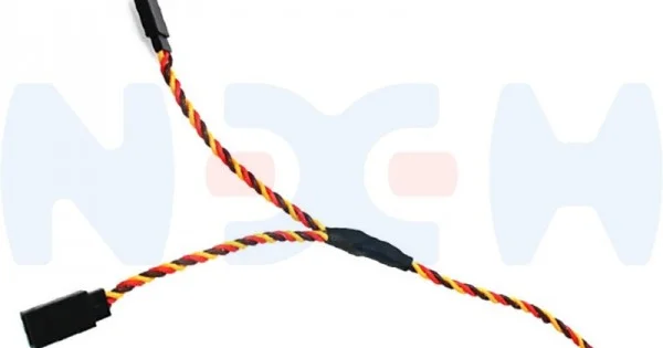 Servo Y cable extension, gold connectors-V-servo-cables