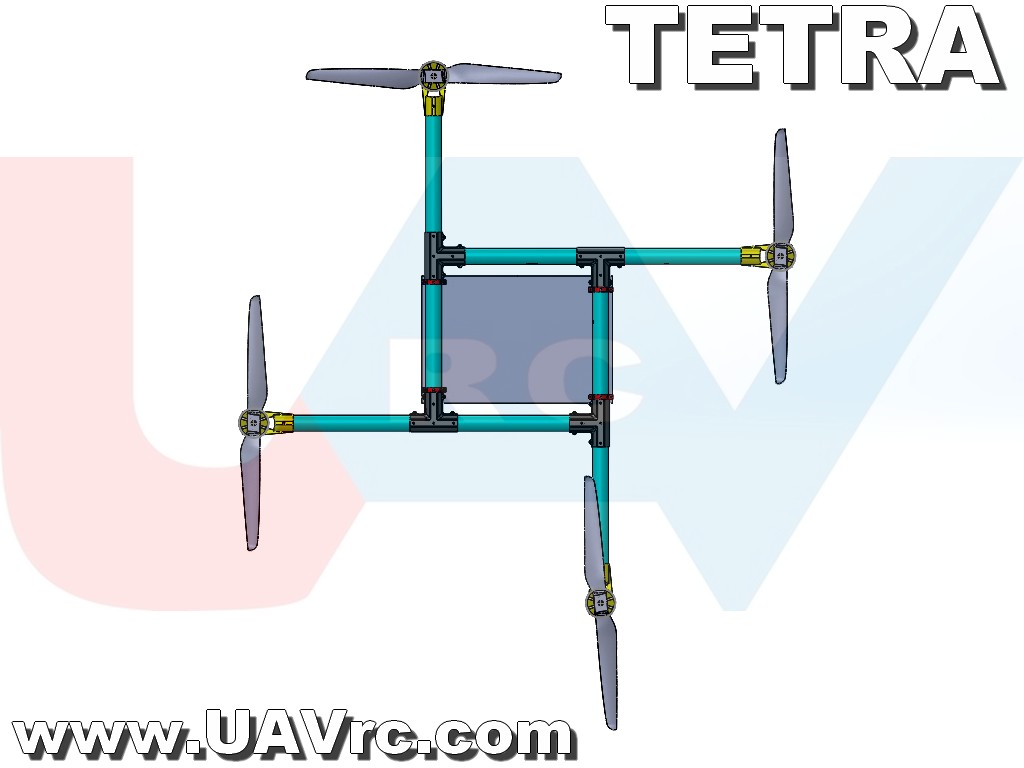 TETRA an Open Platform UAV Octocopetr Frame by nem, Tetraktys ...